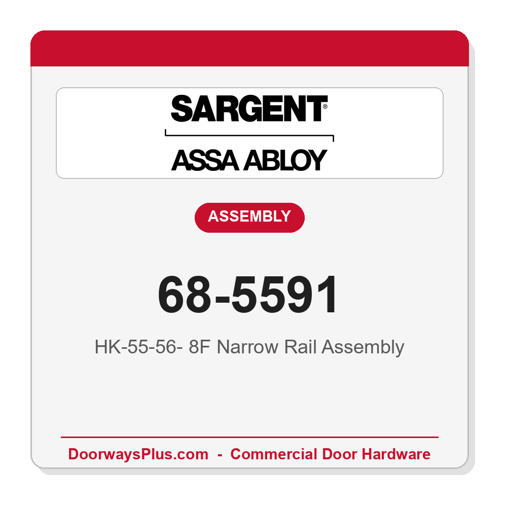 Sargent 68-5591 Narrow Rail Assembly | Exit Device Part